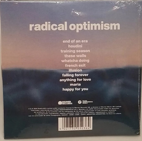 Dua Lipa Radical Optimism CD – Música y Vinos