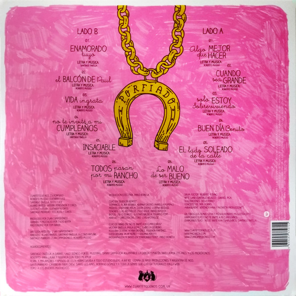 El Cuarteto De Nos Porfiado Vinilo – Música y Vinos