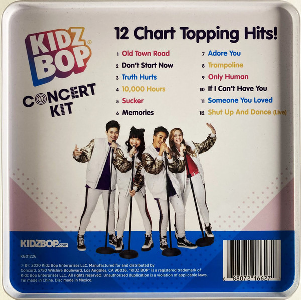 Kidz Bop Concert Kit Compilation Special Edition Tin Box CD – Música y ...