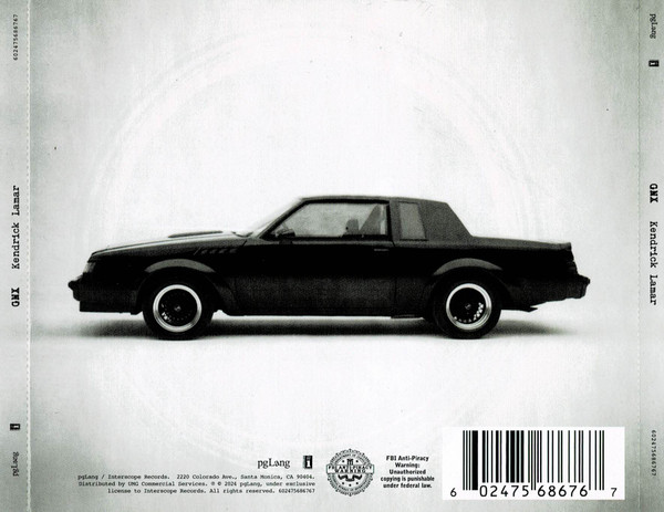 Kendrick Lamar GNX CD – Música y Vinos
