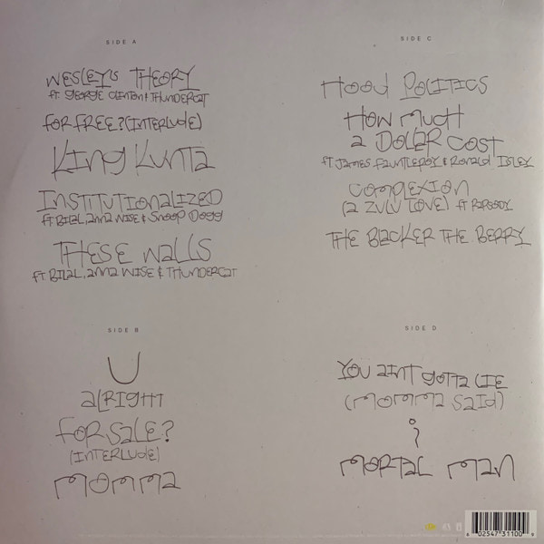 Kendrick Lamar To Pimp A Butterfly 2LP – Música y Vinos